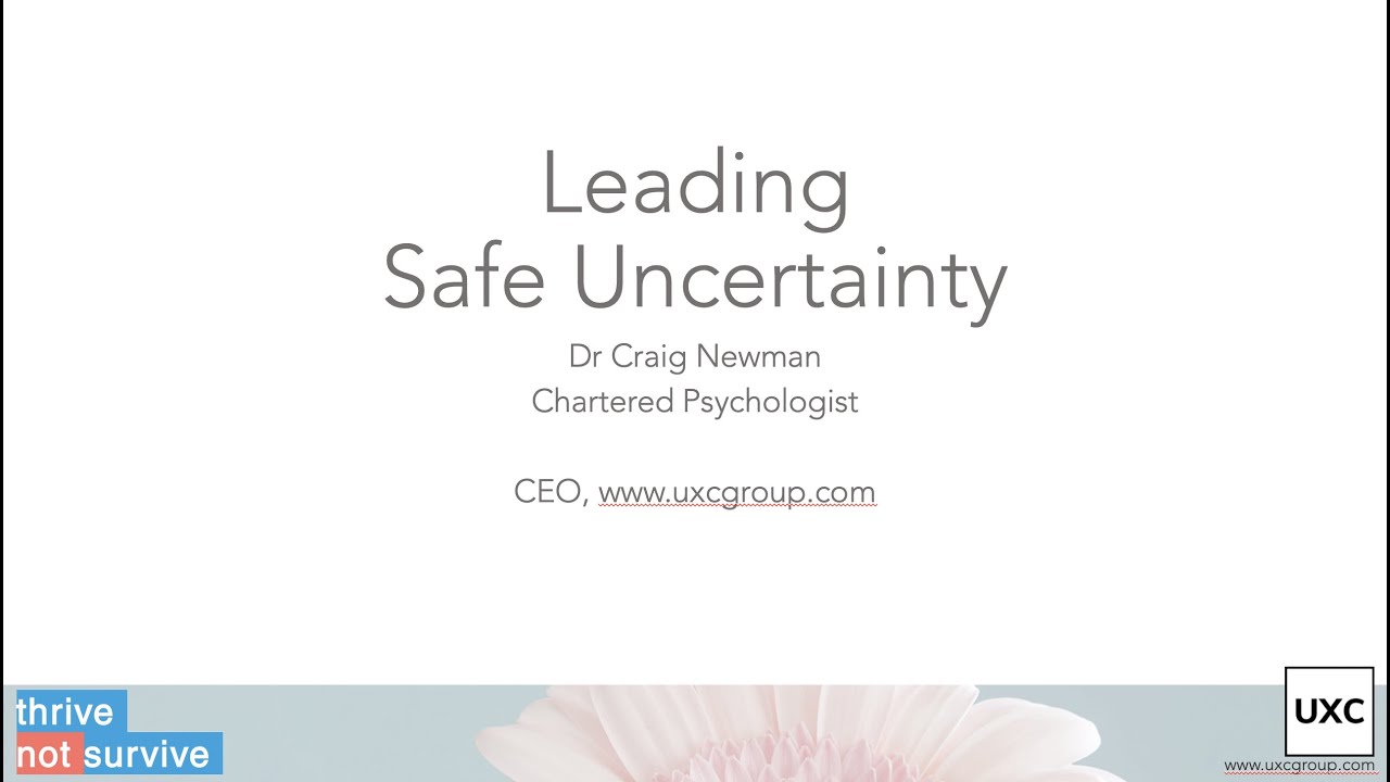 Leading Safe Uncertainty in NHS Primary Care - YouTube