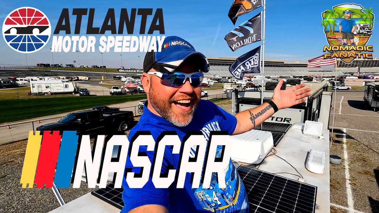 Atlanta Motor Speedway Infield Camping Inside Turn 2 - YouTube