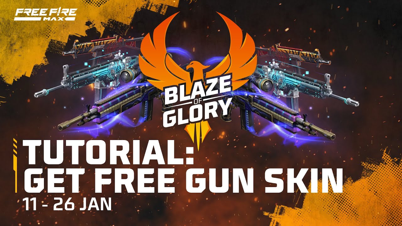 How to get FREE Legendary Gun Skin | Blaze Of Glory | Garena Free Fire ...