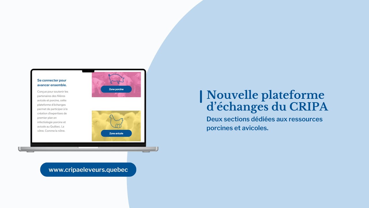 Plateforme d'échanges du CRIPA pour les éleveurs - YouTube