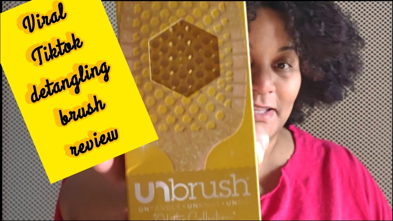 VIRAL TIKTOK DETANGLING BRUSH REVIEW #viral #tiktokviral - YouTube