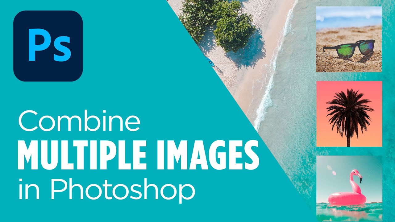 Combine images to make a collage in Photoshop - Beginner tutorial with ...