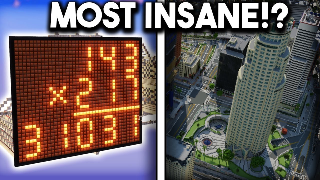 Minecraft Most INSANE Builds ?! - YouTube