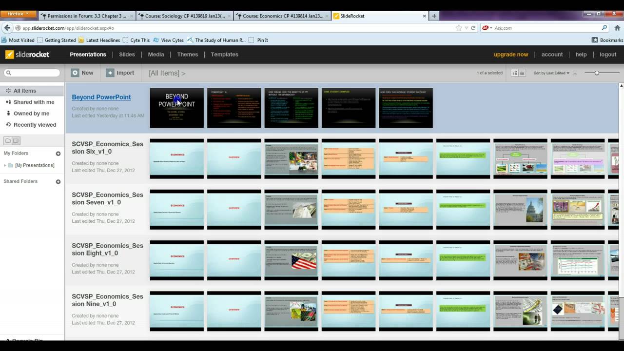 Beyond PowerPoint-- SlideRocket as a Presentation Tool - YouTube