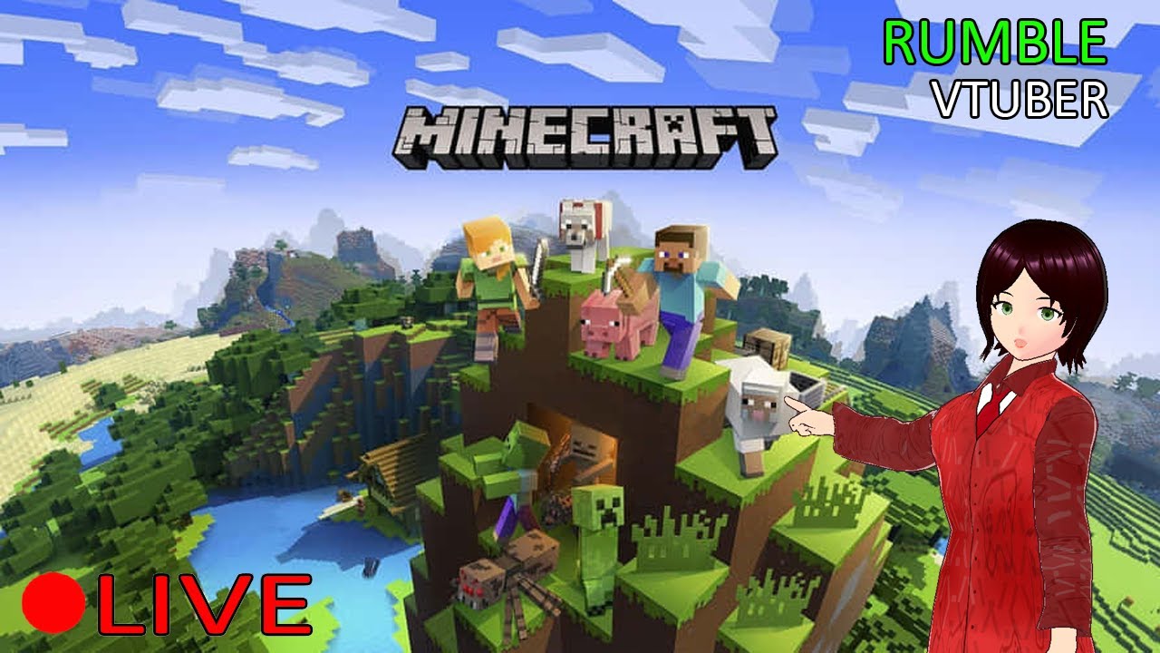(VTUBER) - Placing some blocks and crafting - Minecraft - RUMBLE - YouTube