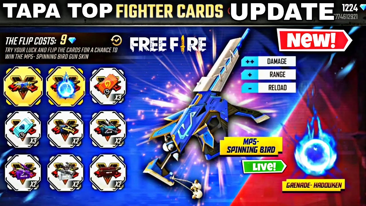 Mp5 New Best Skin Topa Tap Free Fire Updated Fast Time Live Proof - YouTube