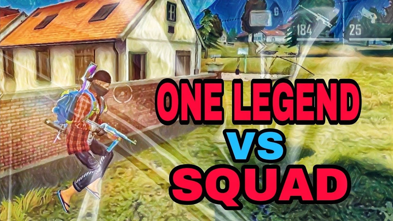FREE FIRE ONE LEGEND VS SQUAD GAMEPLAY ♥️ !!!! - YouTube
