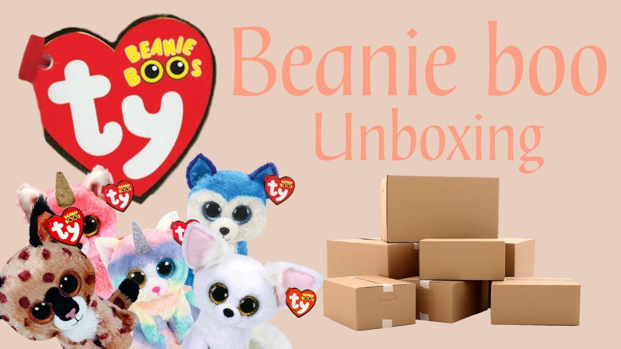 Beanie boo Unboxing!! And reviewing the beanie boos :) - YouTube