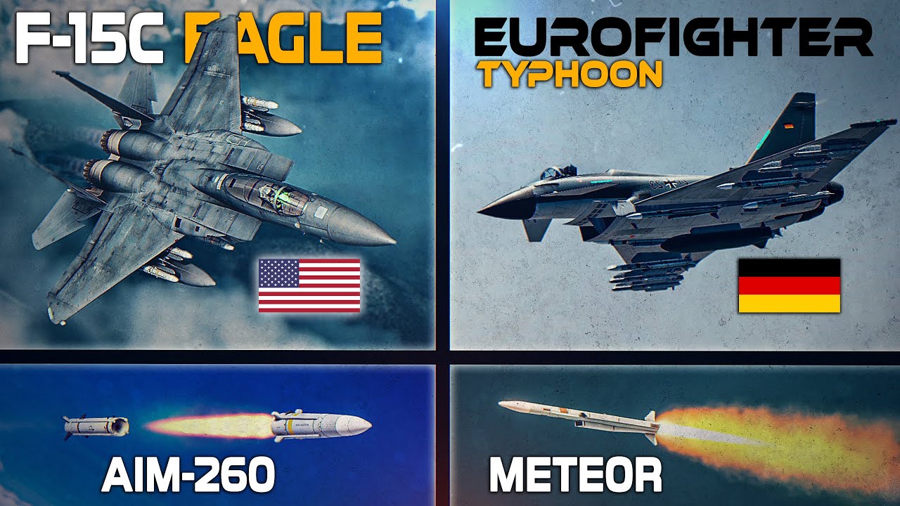 Eurofighter Typhoon Vs F-15C Eagle | Aim-260 Vs Meteor | Digital Combat ...