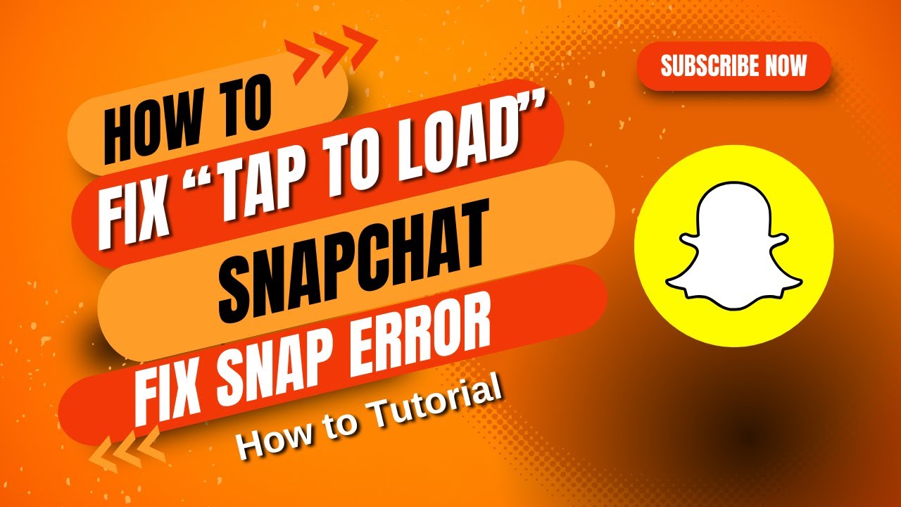 "FIX" "Tap to Load" on SnapChat Not Working | Fix Tap To Load Snap ...