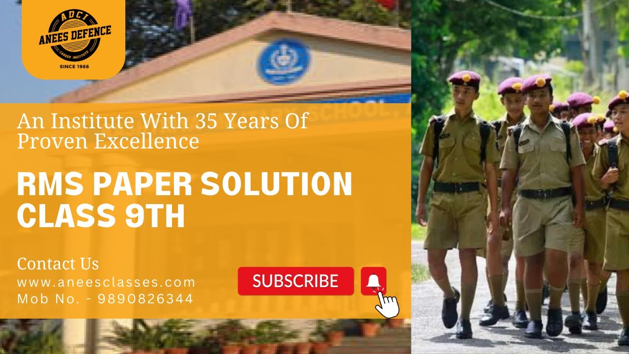 Live RMS Paper Solution Class 9 | ADCI, Pune - YouTube