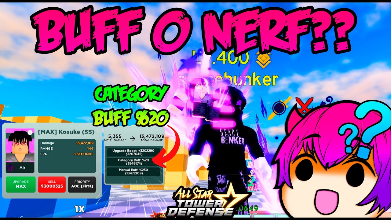 🔥SASUKE 7 STARS BUFF OR NERF 🌟ALL STAR TOWER DEFENSE 🌟 #roblox - YouTube
