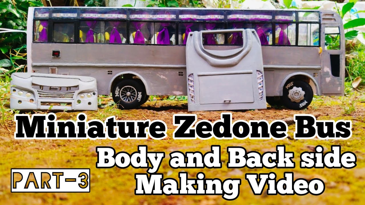 Miniature tourist bus Making | Part-3 | KRISHNAN'S CREATIONS - YouTube