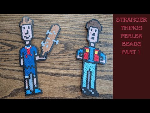Stranger Things Perler Beads Part 1! - YouTube