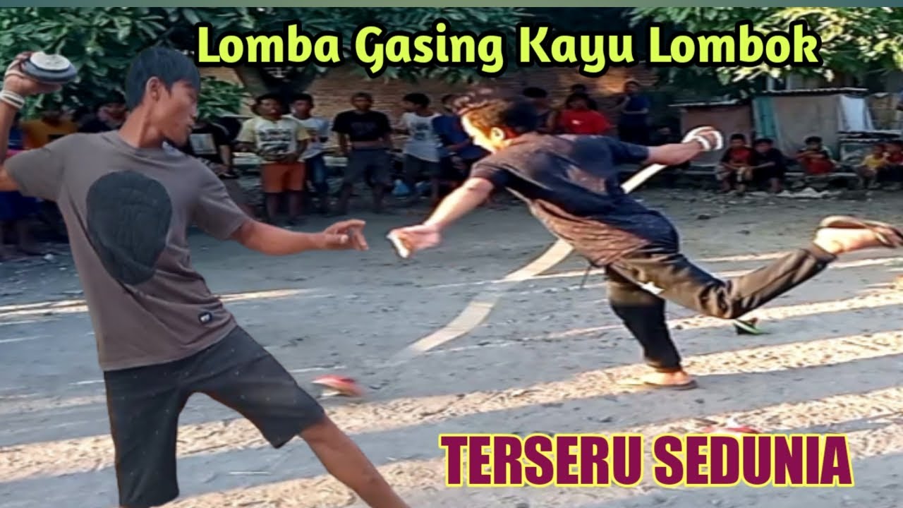 🔴Lomba gasing kayu lombok terseru sedunia || Agil Channel - YouTube