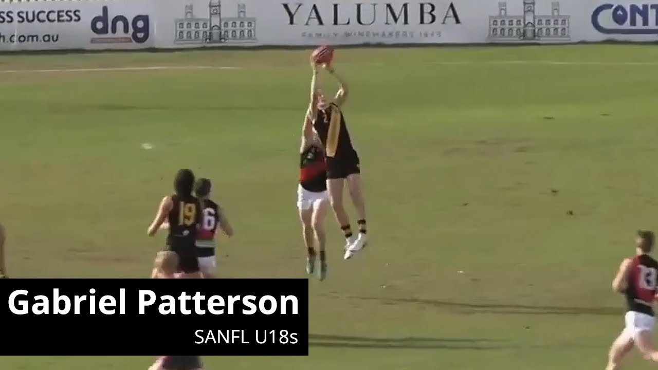 Gabriel Patterson - 7 Goal Haul - SANFL U18s Round 13 - YouTube