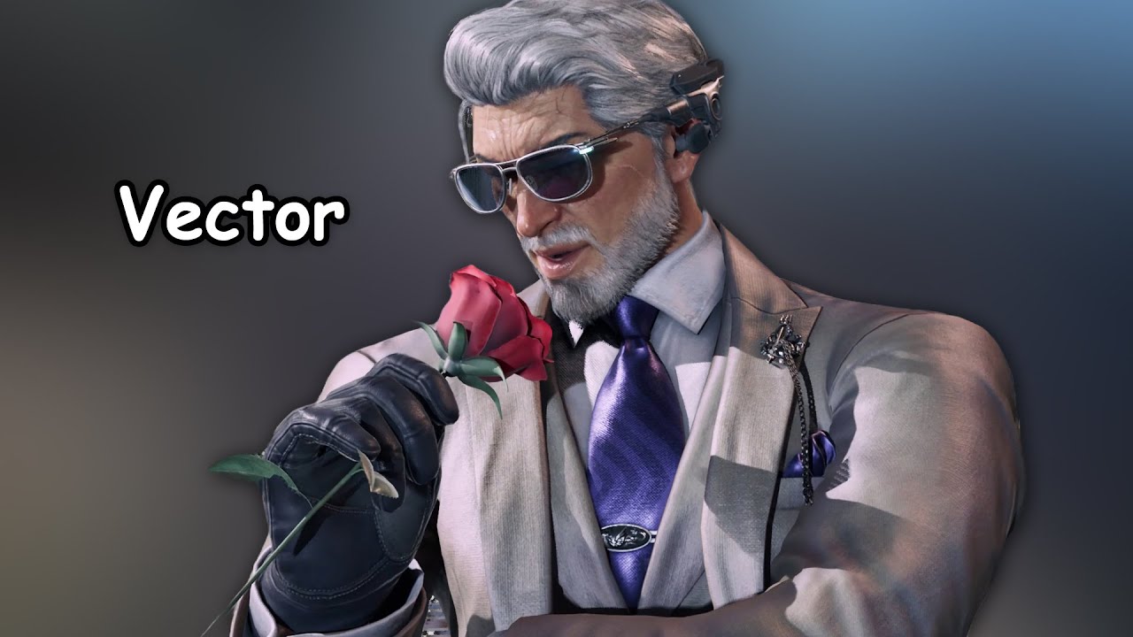 Tekken 8 - Vector (costume 1) Using all Male Rage Arts | (Season 2 ...