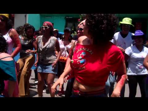 Mujeres bailan en Matagalpa durante la \