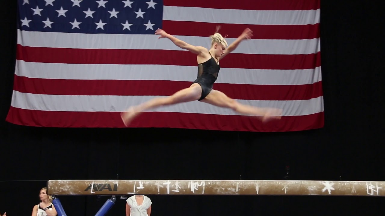 Riley McCusker - Beam - 2018 US Championships Podium Training - YouTube