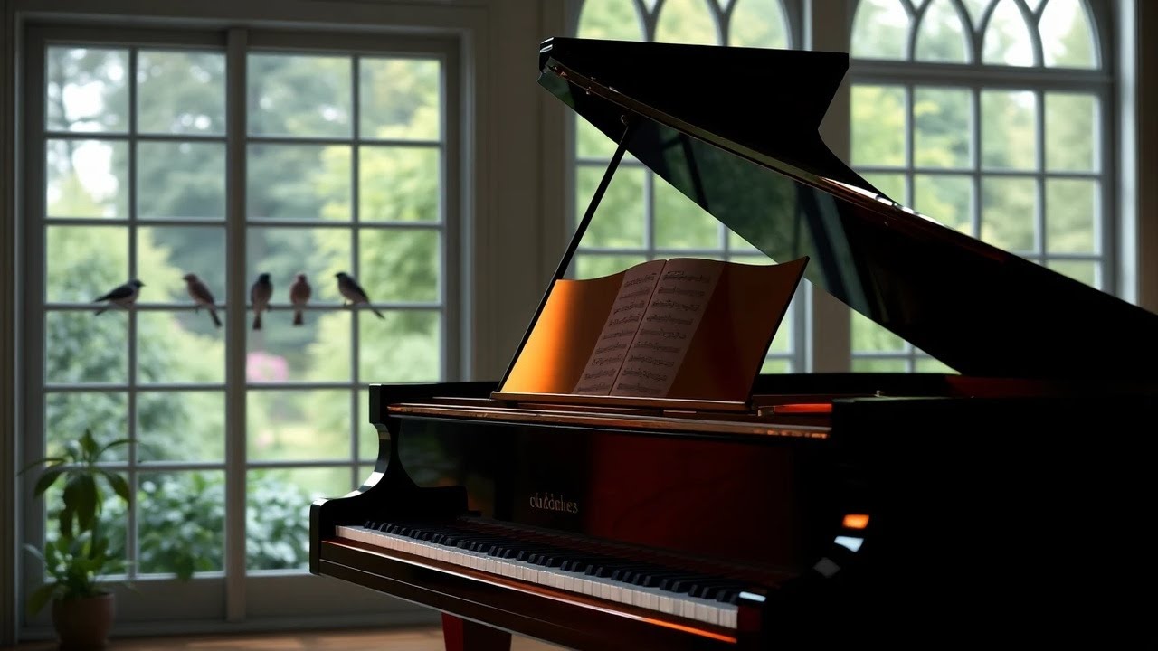 Nature Song and Soothing Piano Music - YouTube