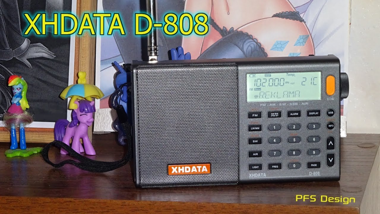 Радиоприёмник XHDATA D-808: Распаковка и первое включение - YouTube