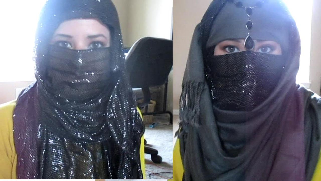 2 Simple Eid Style Niqabs - YouTube