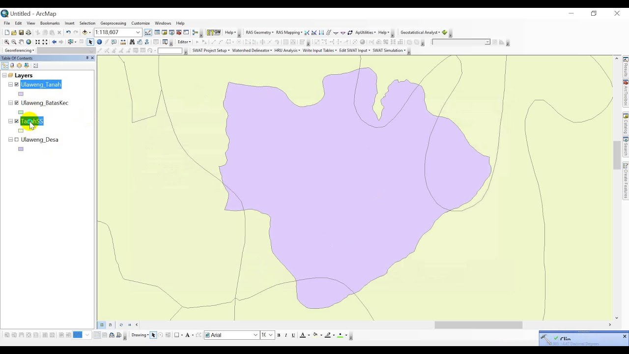 Analisis Data Spasial ArcGis 10.2 - YouTube