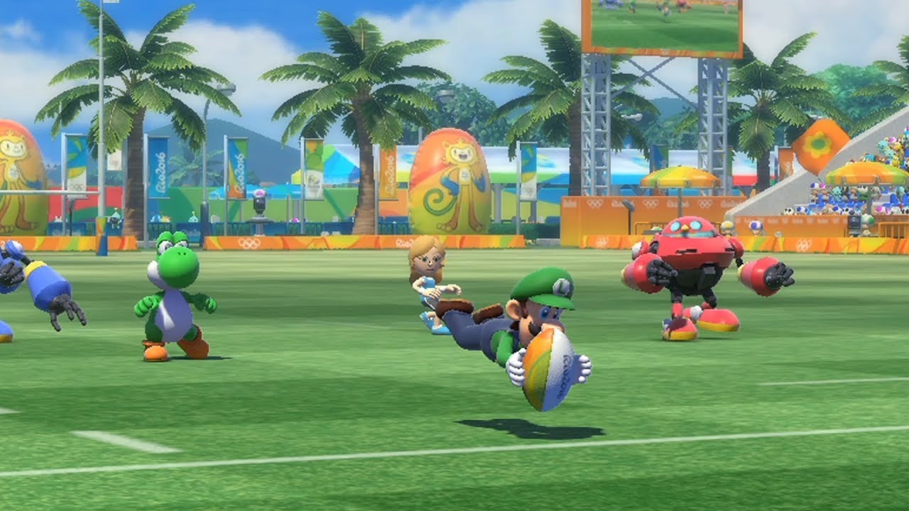 Mario and Sonic at The Rio 2016 Olympic Games - Rugby Sevens- Team ...