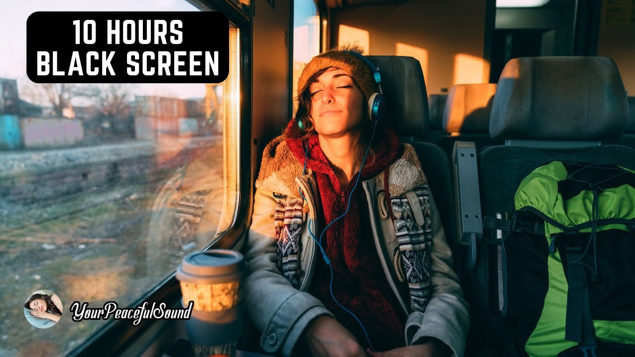 Sleeping on a Train Sounds | Cozy Interior Train Ambience | 3H Black ...