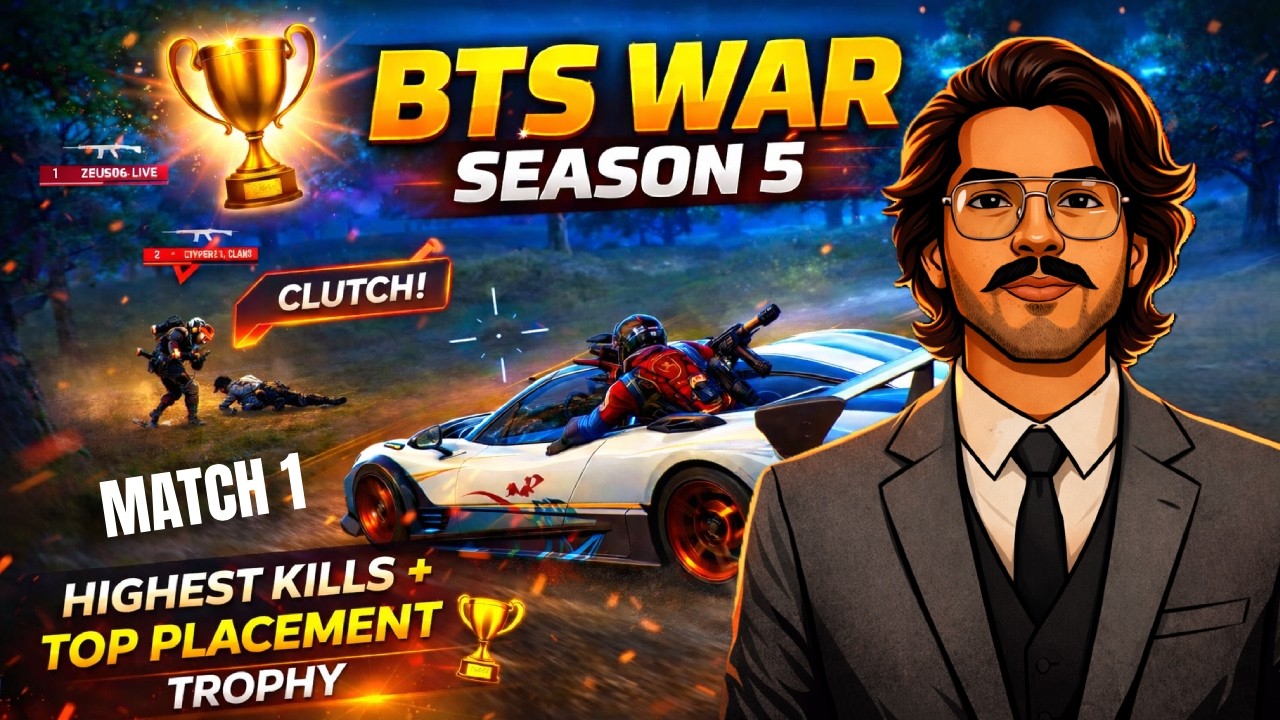 BTS WAR SEASON 5 | MATCH 1 #madan #madanop #bgmi - YouTube