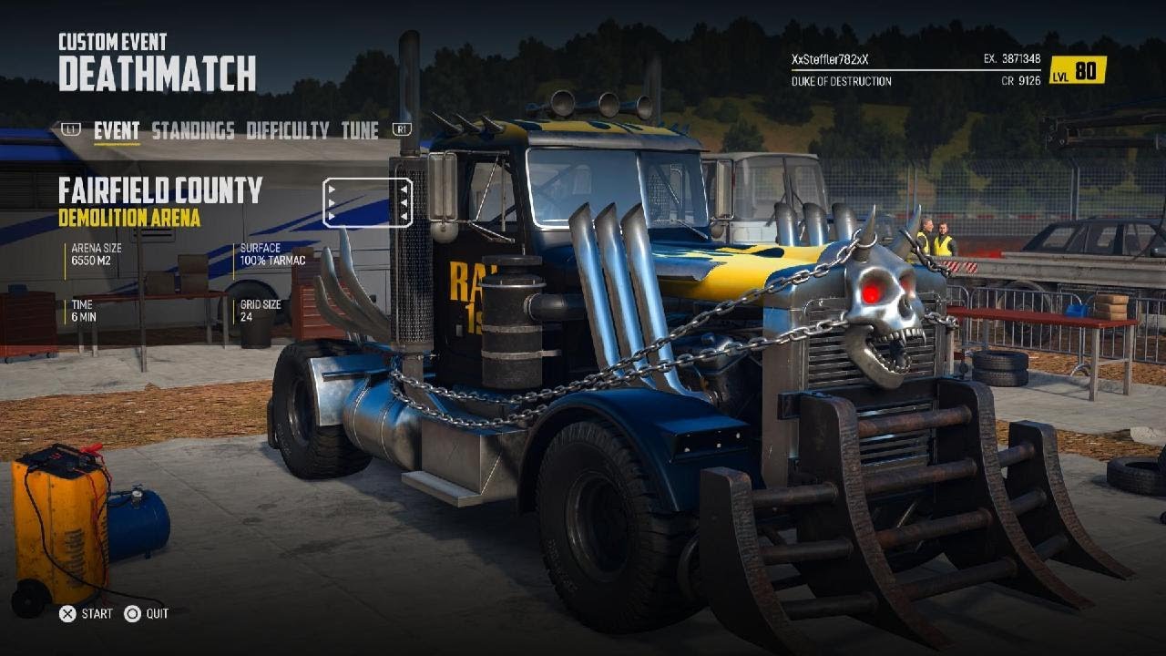 Wreckfest Deathmatch with Doom rig - YouTube