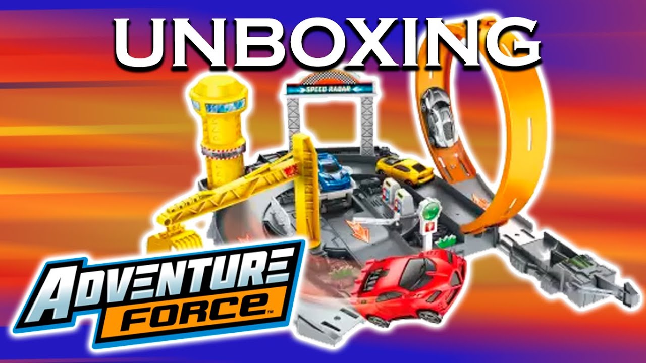 PISTA CON ESTACIONAMIENTO 🏗 | UNBOXING ADVENTURE FORCE - YouTube