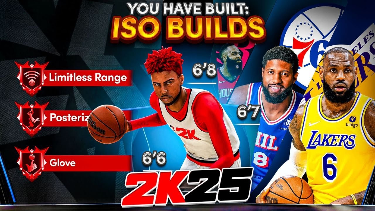 ALL-AROUND ISO BUILDS on NBA2K25! (6'6, 6'7 & 6'8 FULL BREAKDOWN) - YouTube