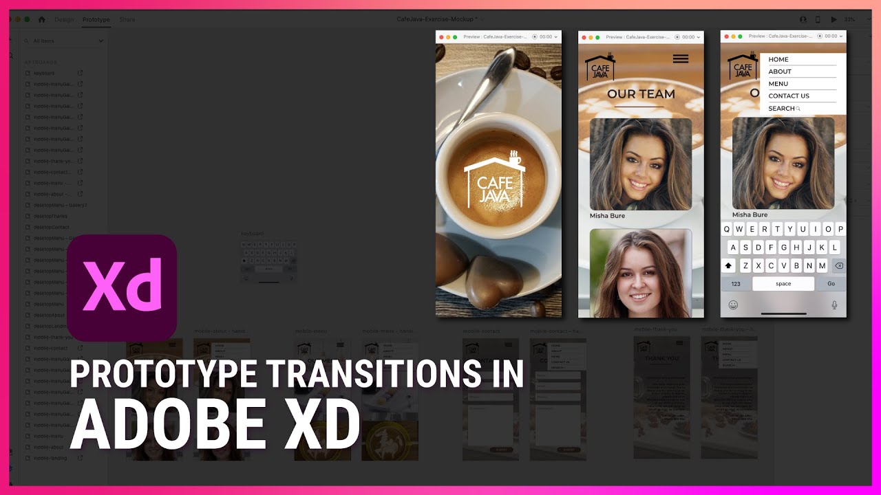 How To Make Prototype Transitions In Adobe XD YouTube How To Make Prototype Transitions In Adobe XD YouTube