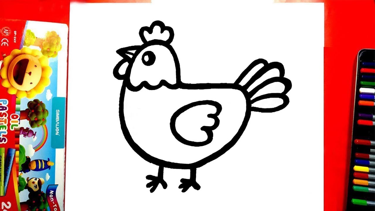 How To Draw A Rooster Easy | Rooster Drawing Step by Step - YouTube