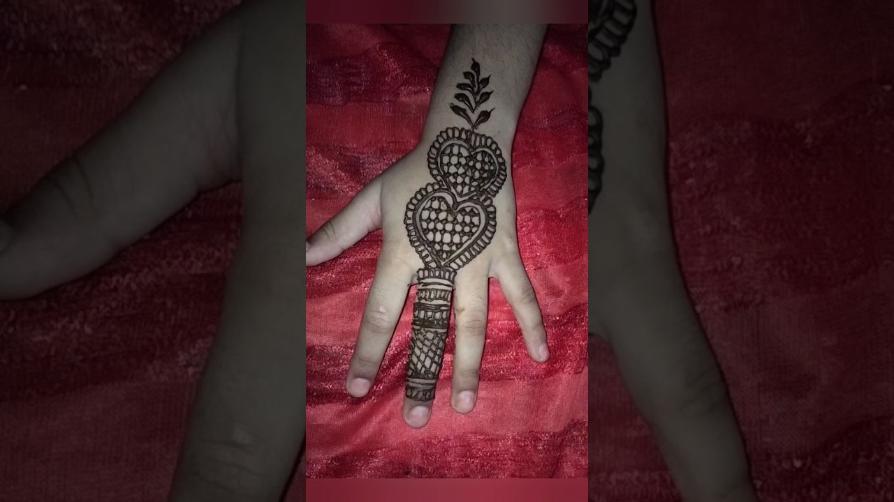 beautiful back hand tattoo mehendi design #stylish #heenamehndi # ...