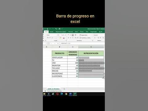 Barra de Progreso en Excel #Excel #shortexcel #tipsexcel #excel #exceltutorial #exceltips - YouTube