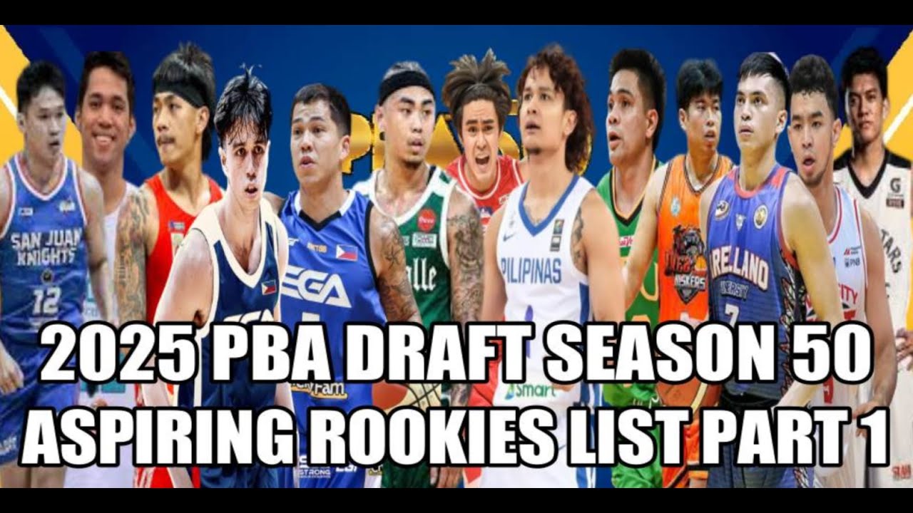 2025 PBA ROOKIE DRAFT SEASON 50 ASPIRING ROOKIES LIST #viralvideo # ...