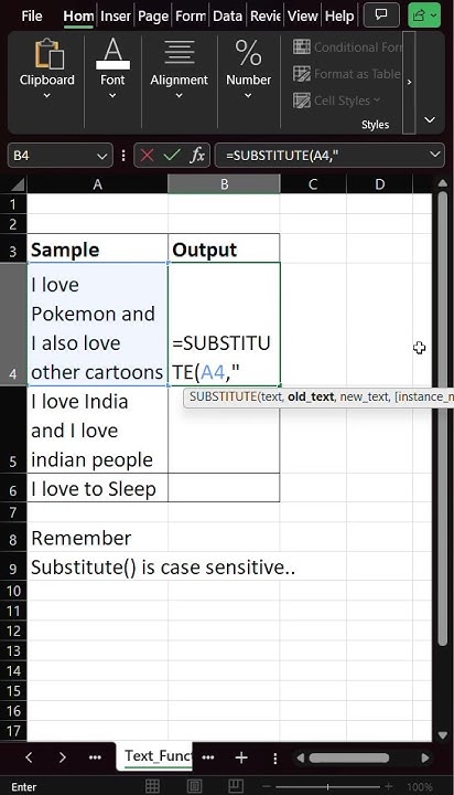Text Functions Part 7 Substitute Advanceexcel Basicexcel Excel Coding Far Cry 7 Youtube 7835