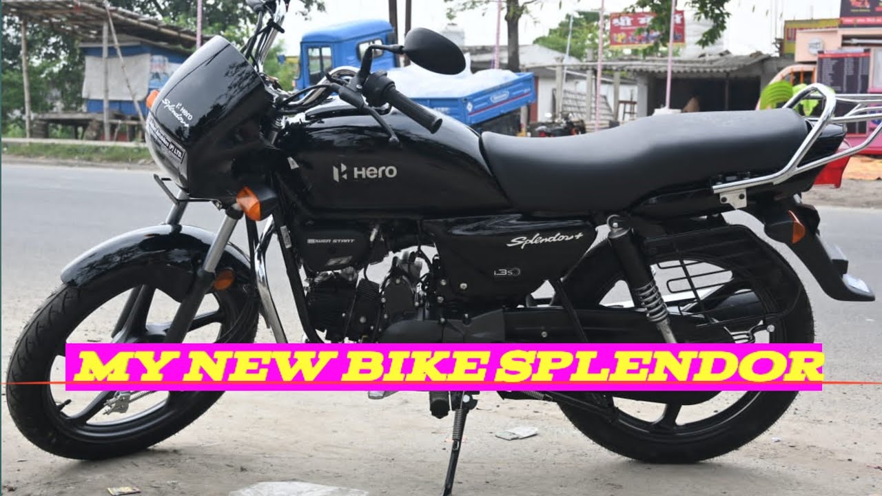my new #bike #splendor #black - YouTube