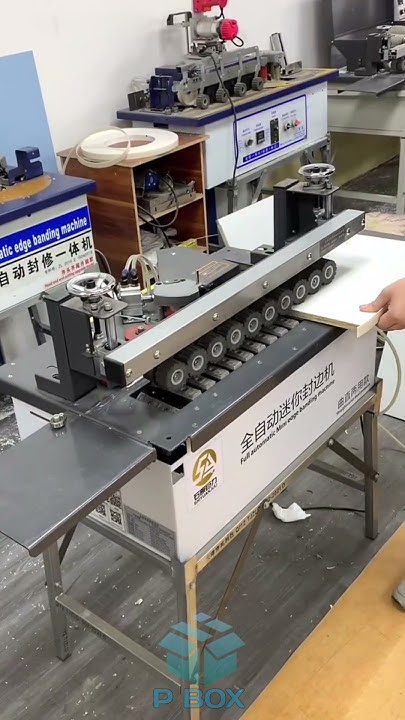 Automatic edge binding machine - YouTube
