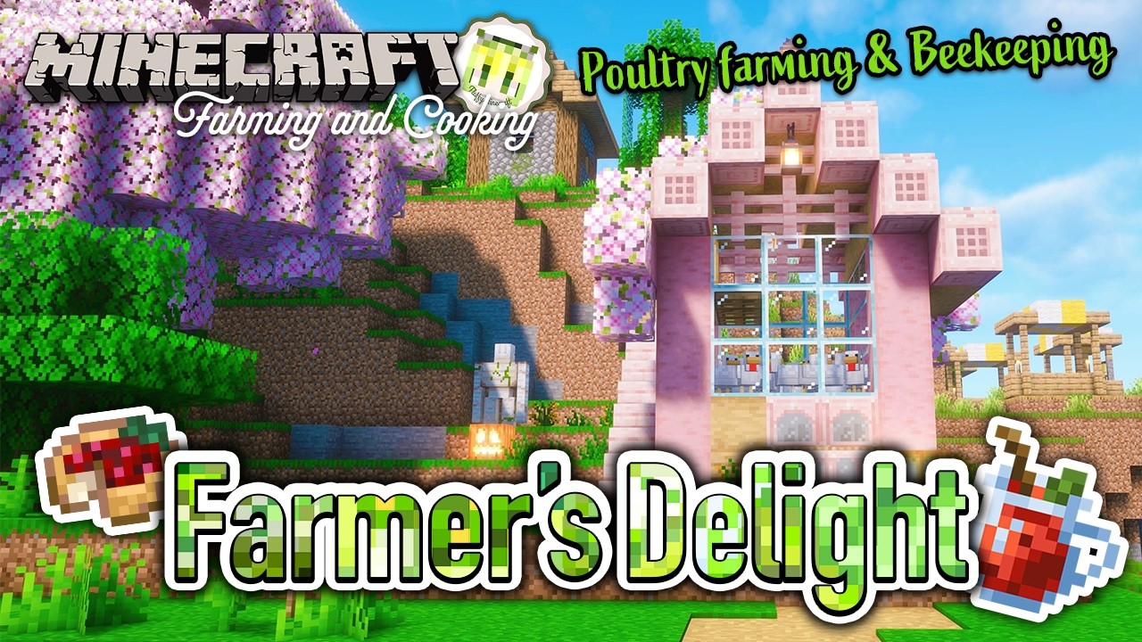 Minecraft Farmer's Delight | Poultry farming & Beekeeping | no ...