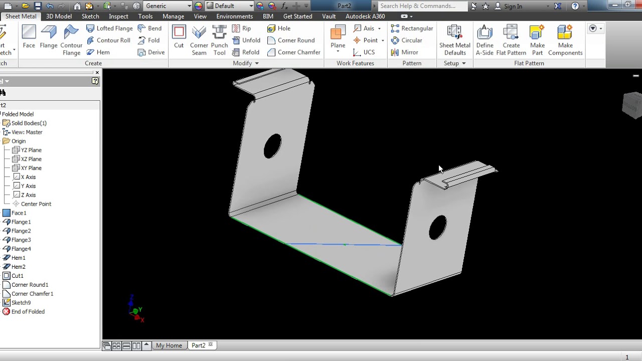 Comando fold inventor 2016 - Project Treinamentos - YouTube