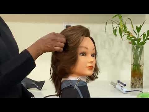 纽约州美容美发专业手试步骤讲解: 吹发+卷发 Cosmetology NY State Board Practical Exam - Blow ...