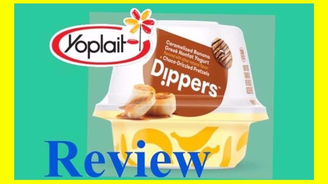 Yoplait Caramelized Banana Greek Nonfat Yogurt And Drizzled Pretzels ...