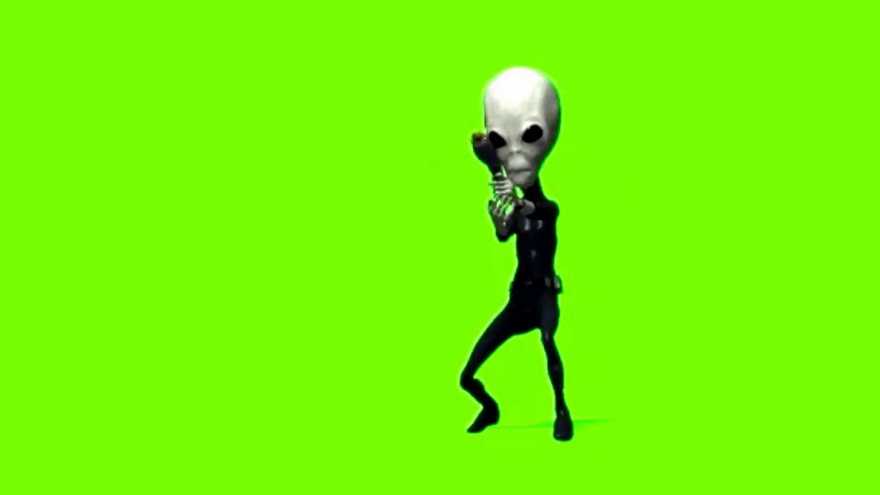 Green screen alien - YouTube