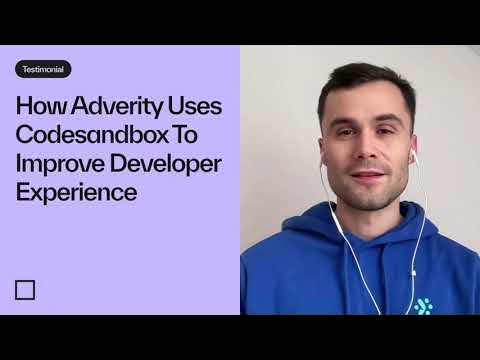 How Adverity Uses Codesandbox To Improve Developer Experience - YouTube