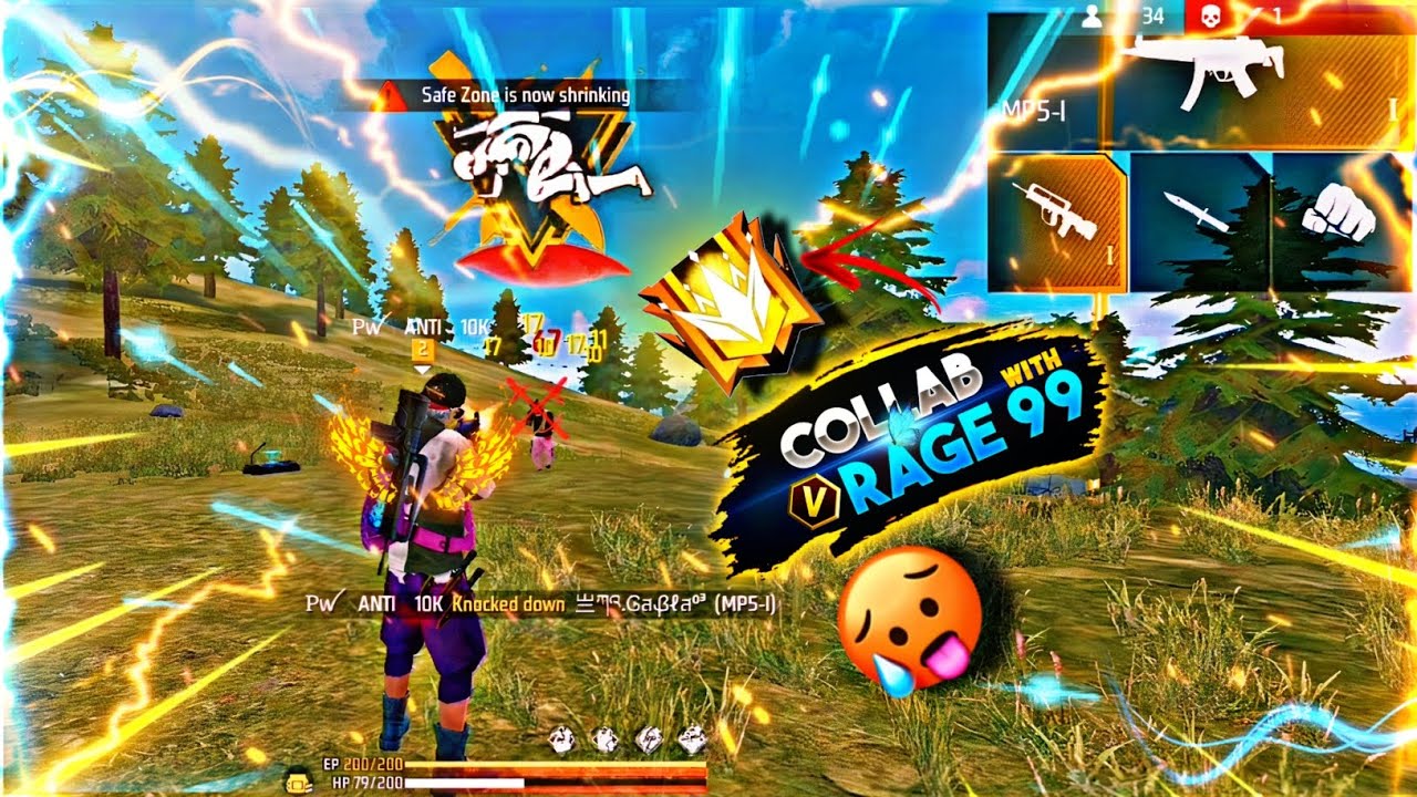 HARD🔥LOBBY 2V4 RANK😱PUSH WITH @RAGE-99 FREE FIRE COLLAB VIDEO - YouTube
