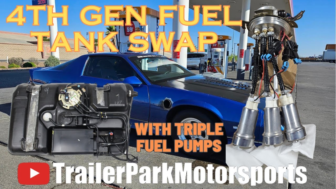 4th gen fuel tank swap into a 3rd gen - YouTube