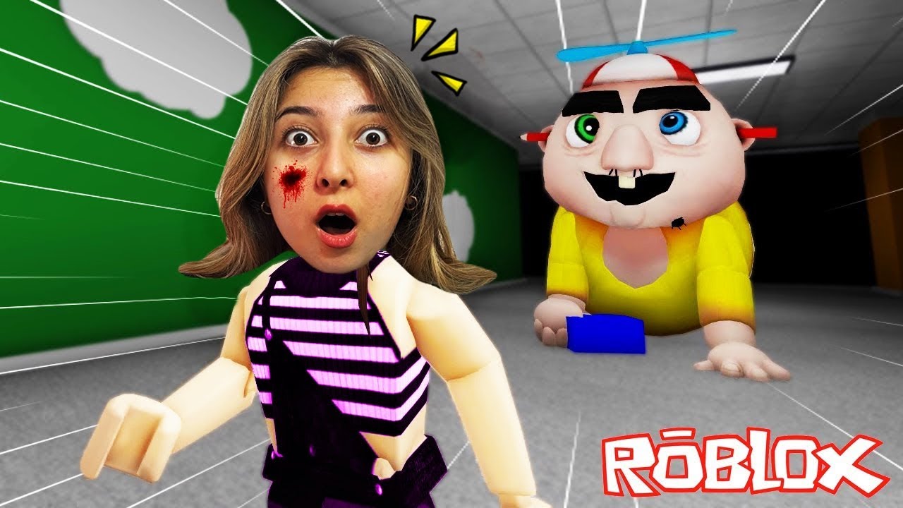KORKUNÇ DEV BEBEKTEN KAÇIYORUM!!!! 👶🤢😱 |ROBLOX Baby Roby Escape [Horror ...